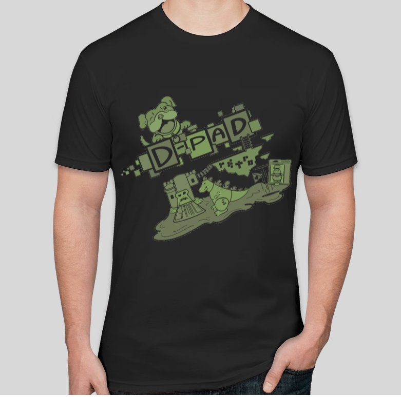 DPAD Lady Mascot T-shirt| Dpad Retro Gaming